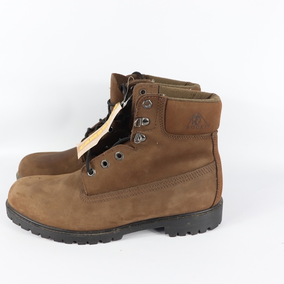 Rocky | Shoes | Vtg 9s Rocky Boots Mens 1 Ew Leather Boots Brown | Poshmark